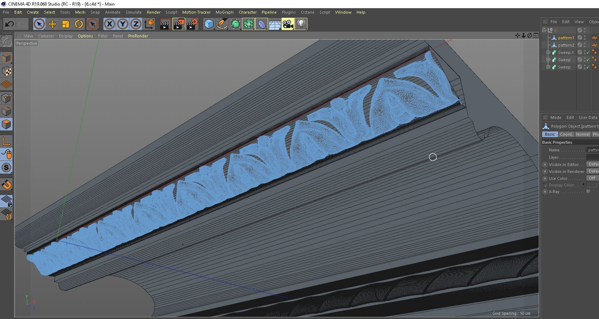 3D Patterned Cornices Model - TurboSquid 1433379