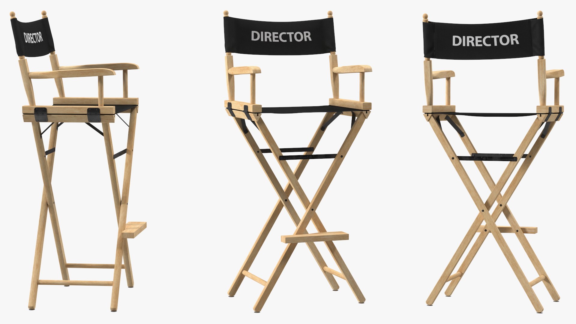 Tall Director Chair Model - TurboSquid 2117511