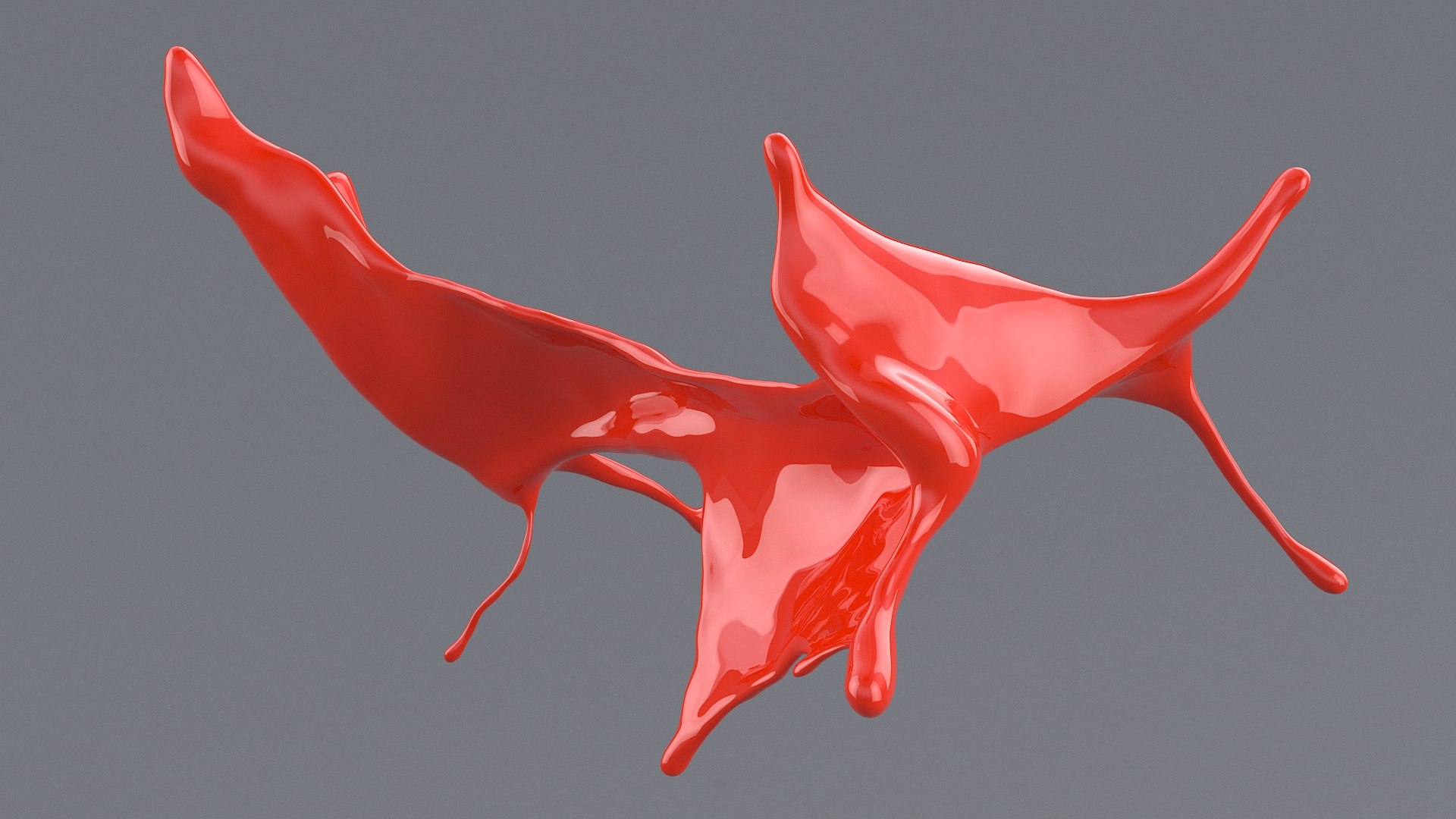 Splash Flat 04 3D - TurboSquid 1718093