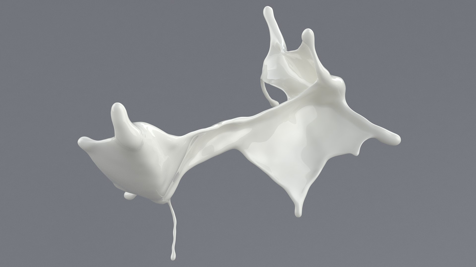 Splash Flat 04 3D - TurboSquid 1718093