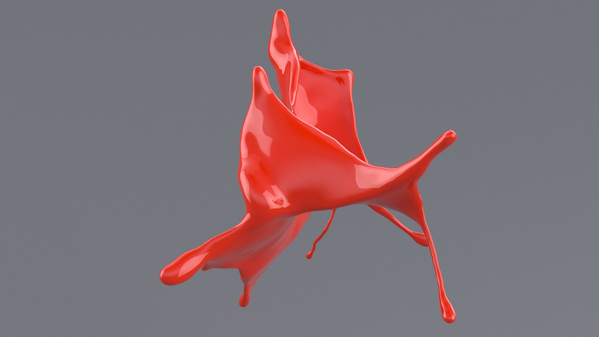 Splash Flat 04 3D - TurboSquid 1718093