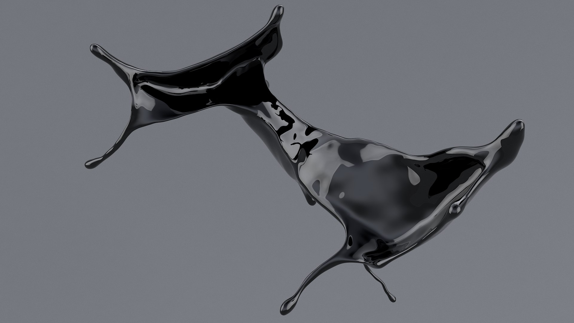 Splash Flat 04 3D - TurboSquid 1718093