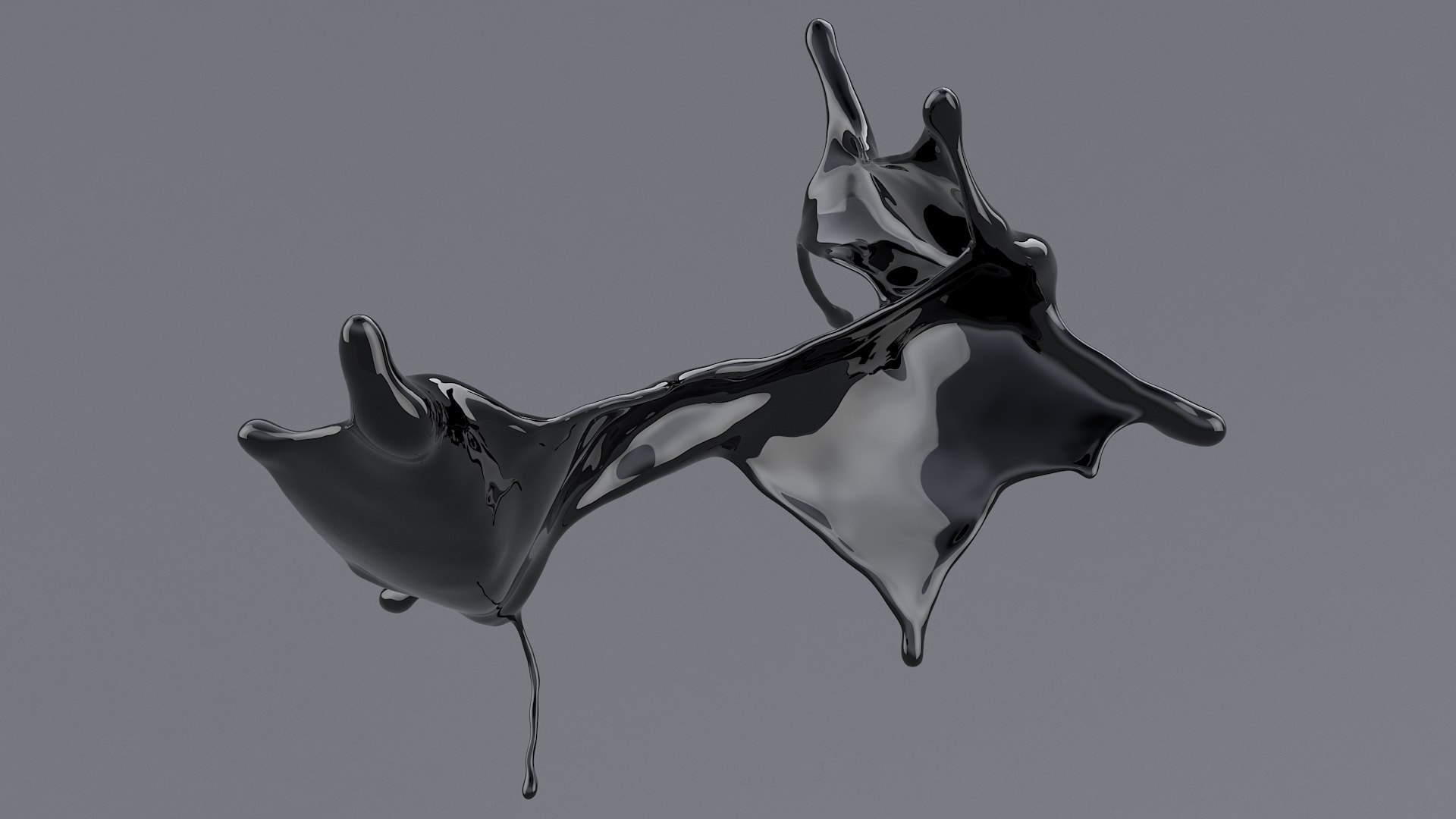 Splash Flat 04 3D - TurboSquid 1718093