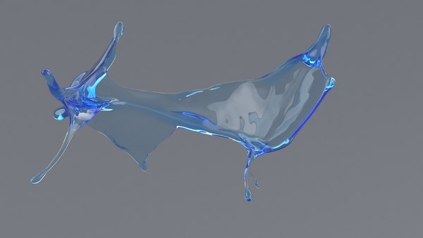 Splash Flat 04 3D - TurboSquid 1718093