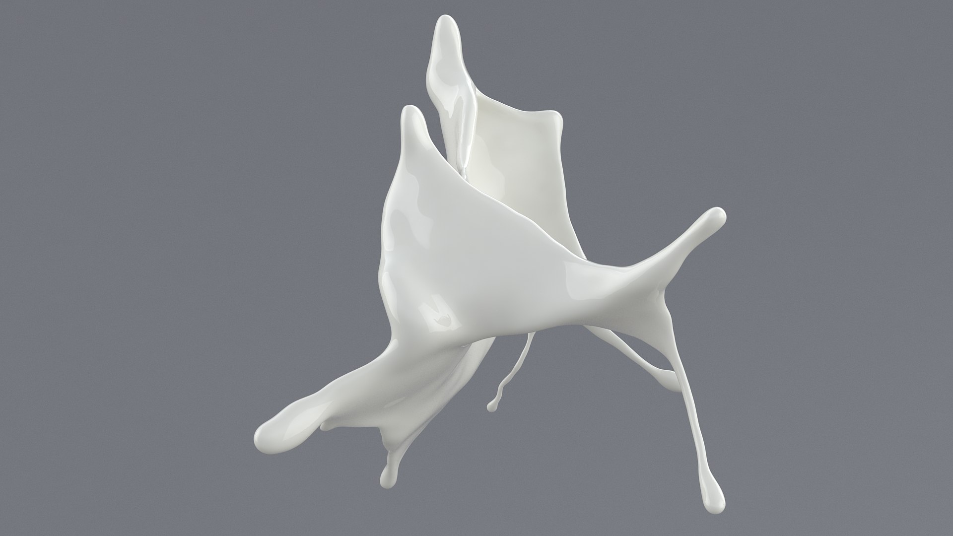 Splash Flat 04 3D - TurboSquid 1718093