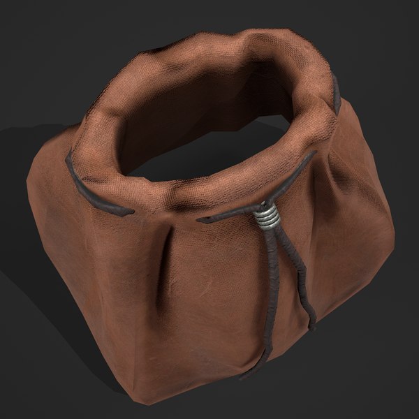 3D Medieval Drawstring Bag model - TurboSquid 1730226