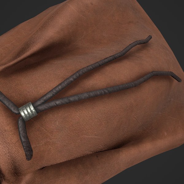 3D Medieval Drawstring Bag model - TurboSquid 1730226