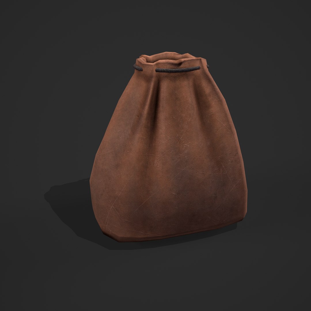 3D Medieval Drawstring Bag model - TurboSquid 1730226