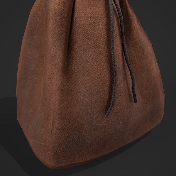 3D Medieval Drawstring Bag model - TurboSquid 1730226