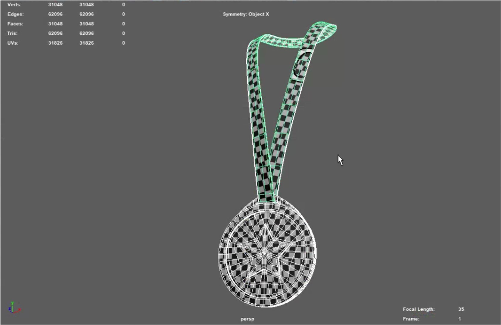 3D Medal Model - TurboSquid 1579074