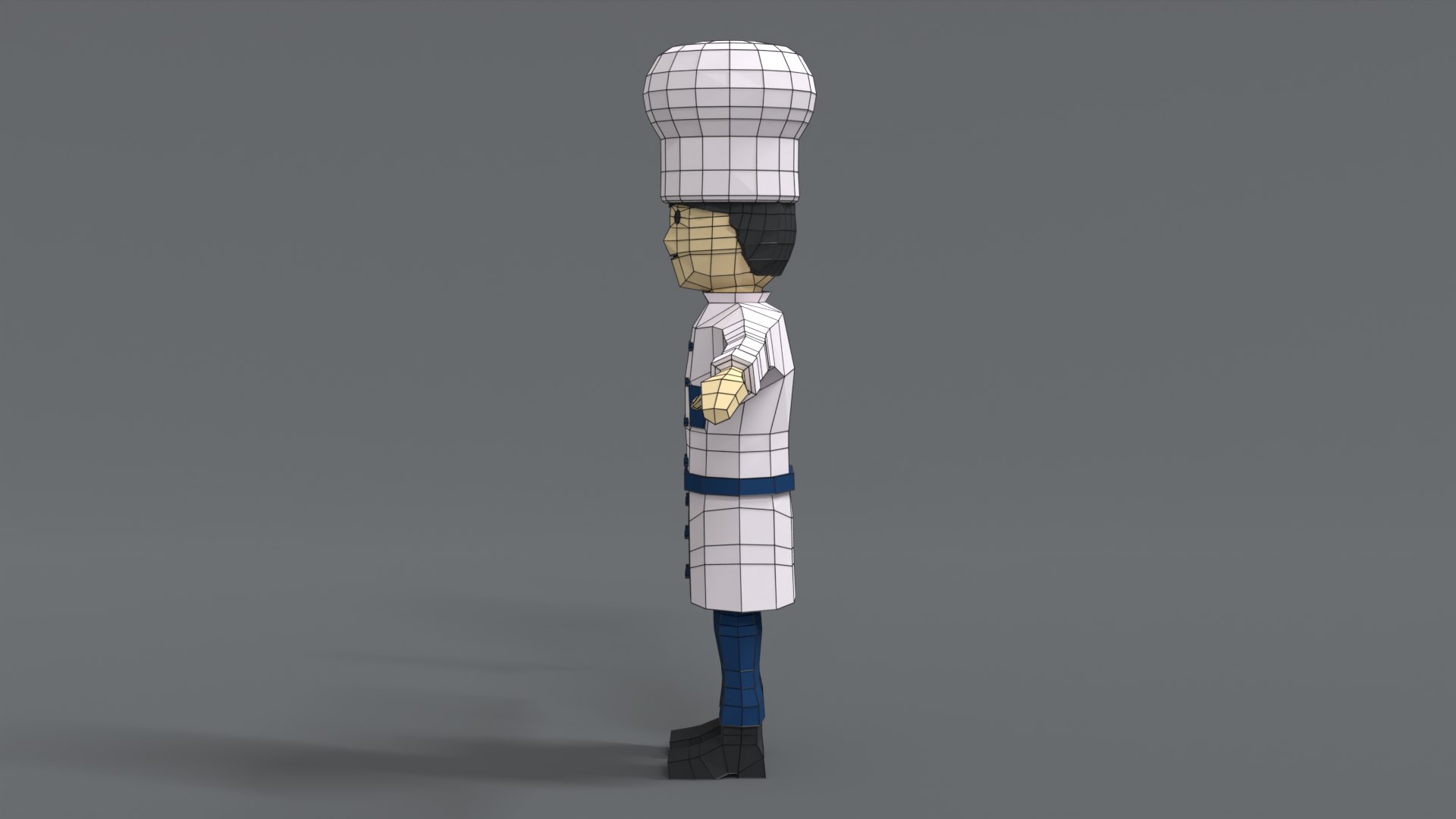 Low Poly Cartoon Chef 3D Model - TurboSquid 1729698