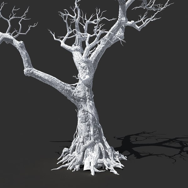 scary tree dry 3d model