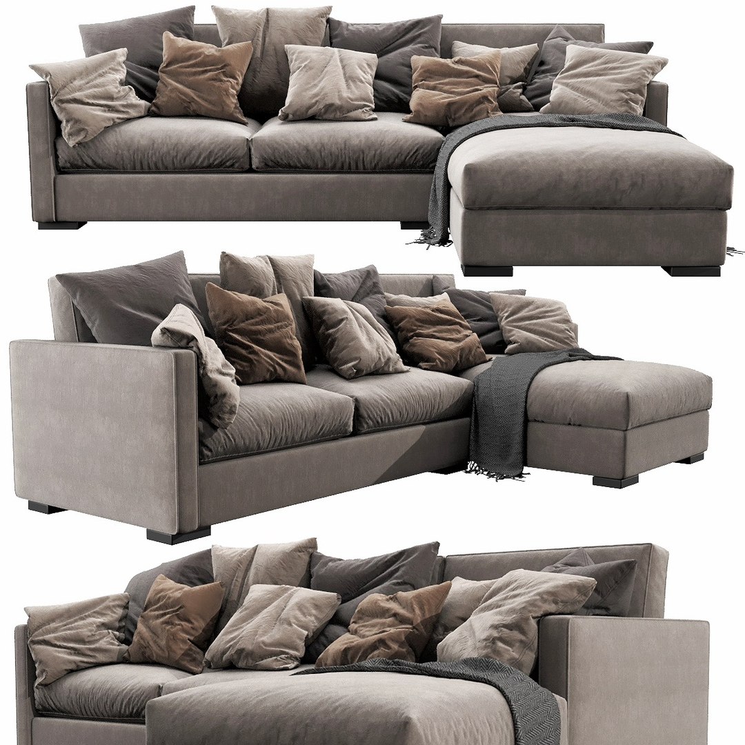 3D model meridiani belmon chaise lounge - TurboSquid 1492025