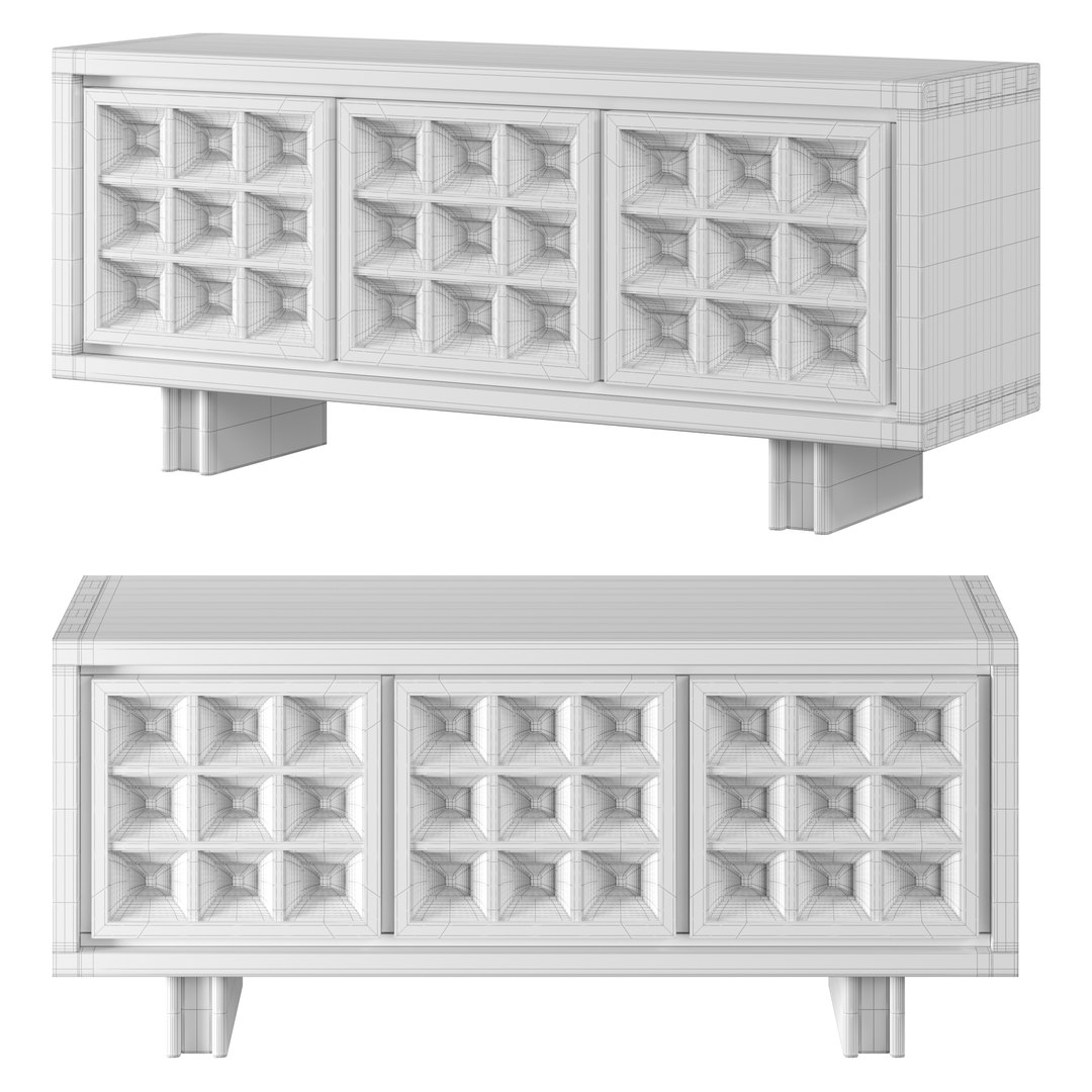 Biosca Spanish Sideboard 3D Model - TurboSquid 2334181