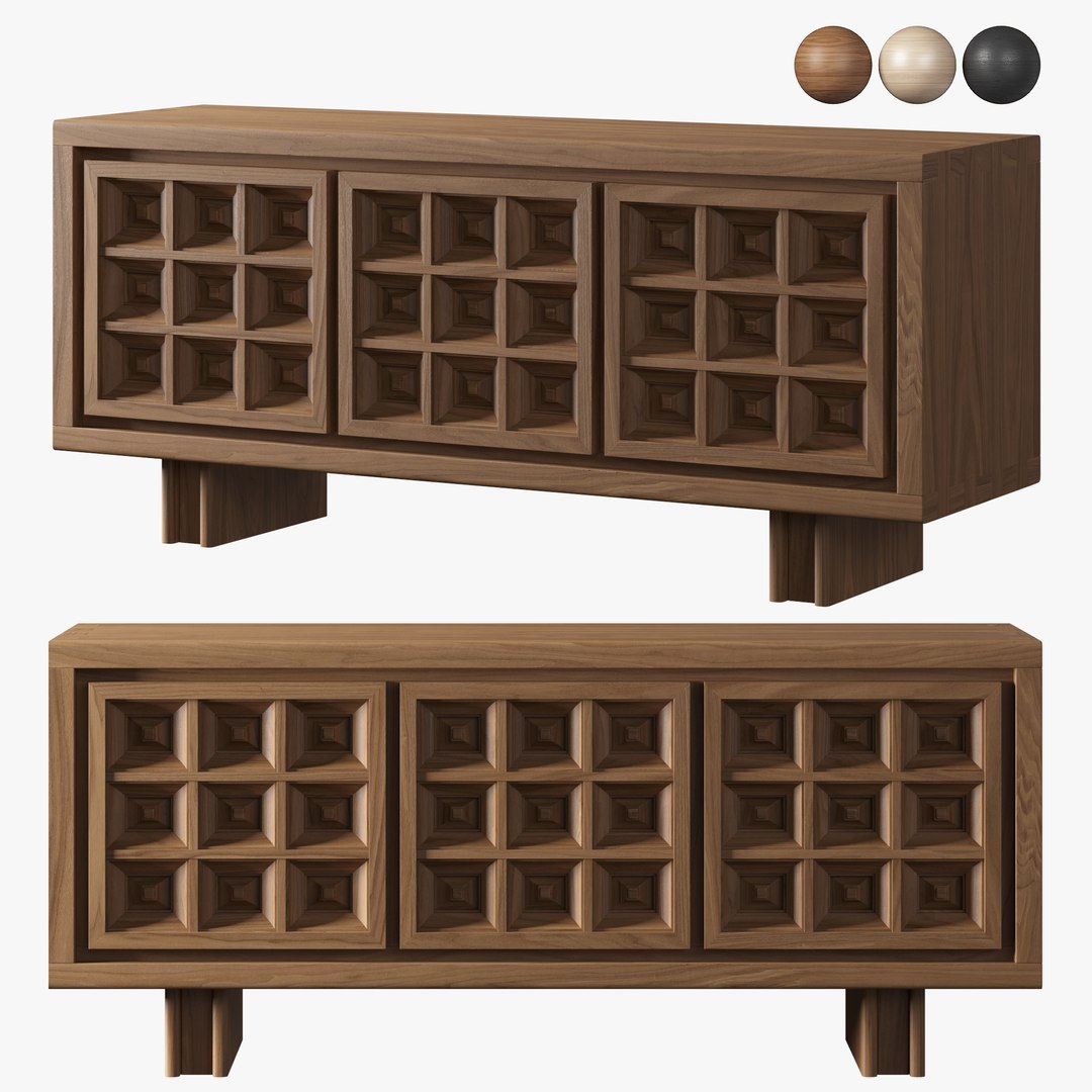 Biosca Spanish Sideboard 3D Model - TurboSquid 2334181