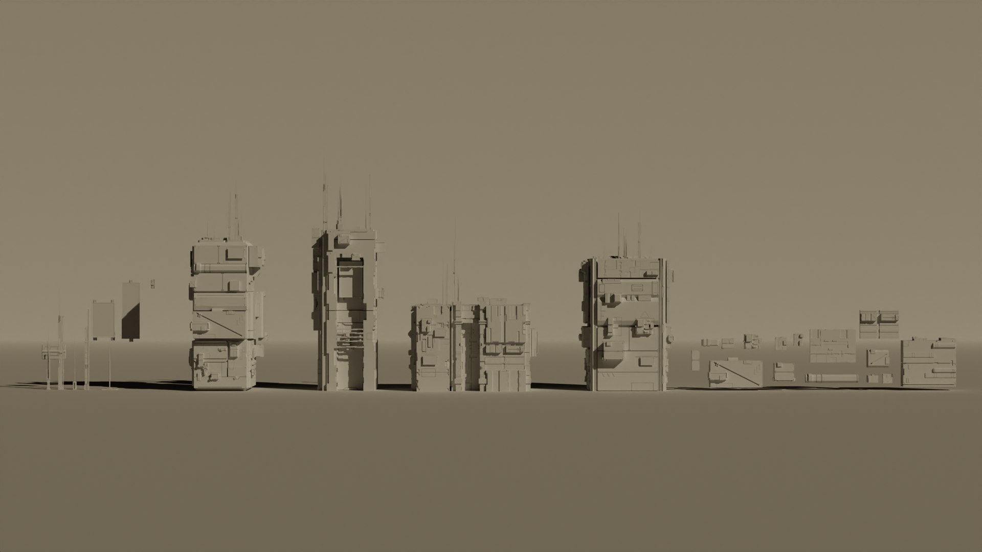 3D Sifi Module Buildings - TurboSquid 1915986