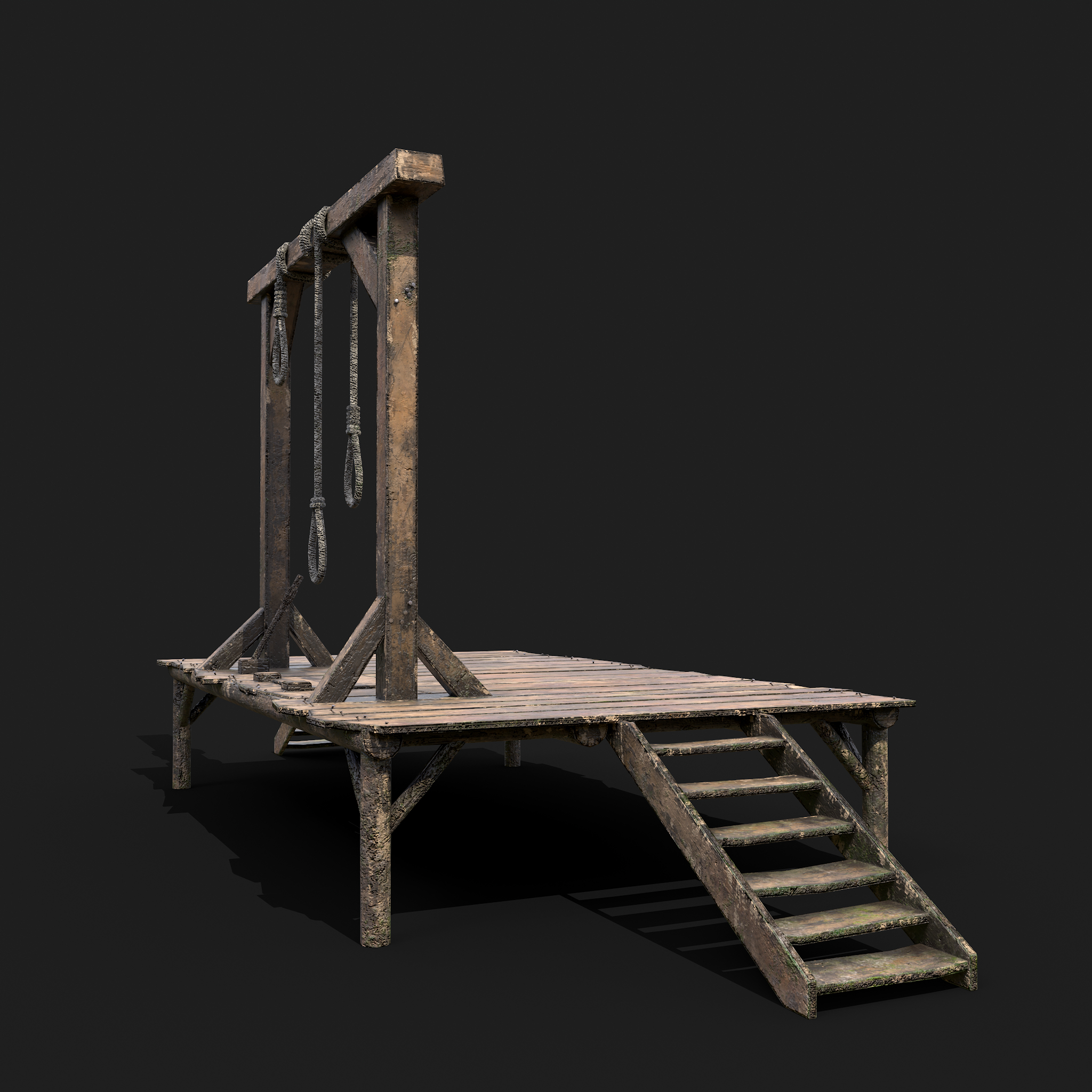 Medieval Gallows 3D model - TurboSquid 1748318
