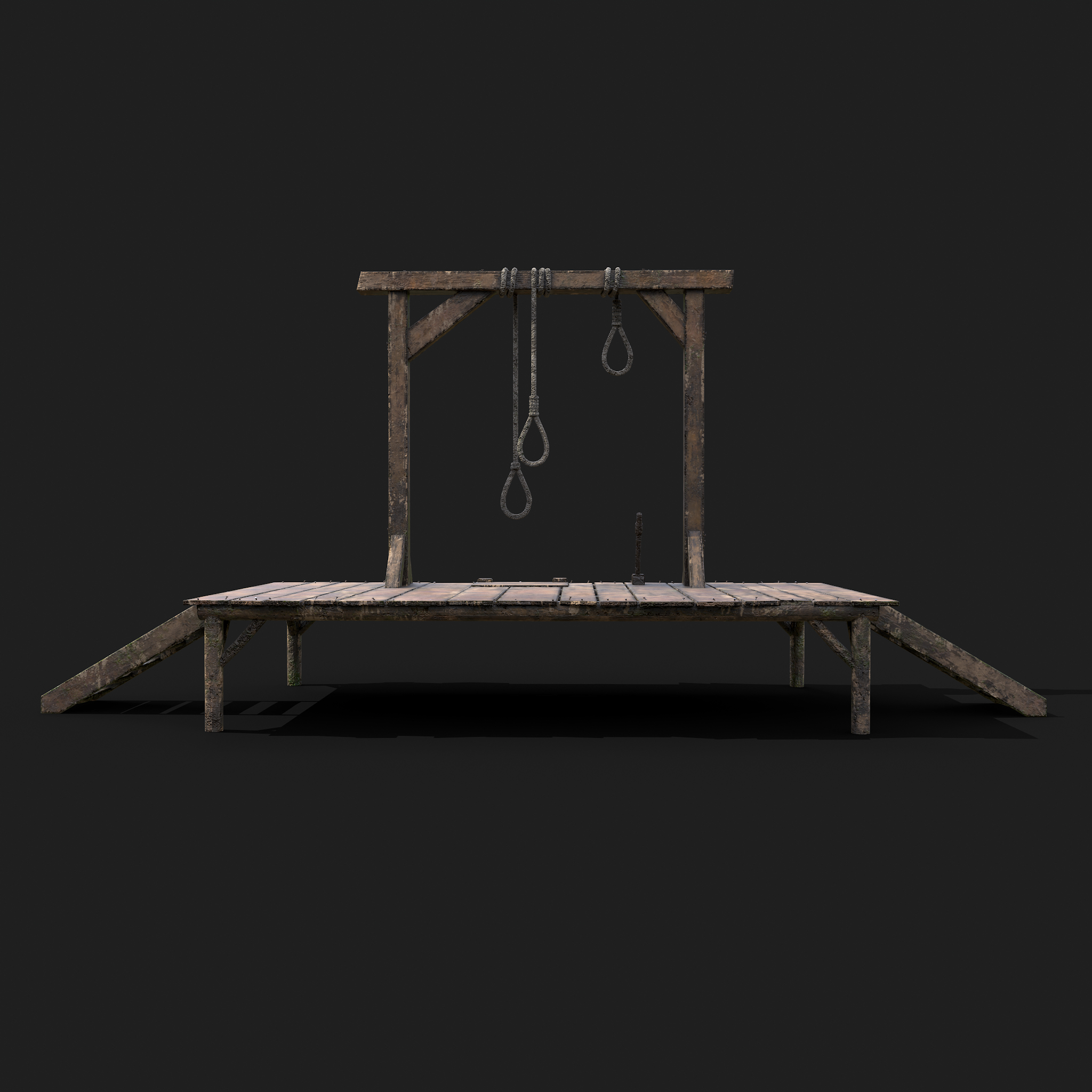 Medieval Gallows 3D model - TurboSquid 1748318