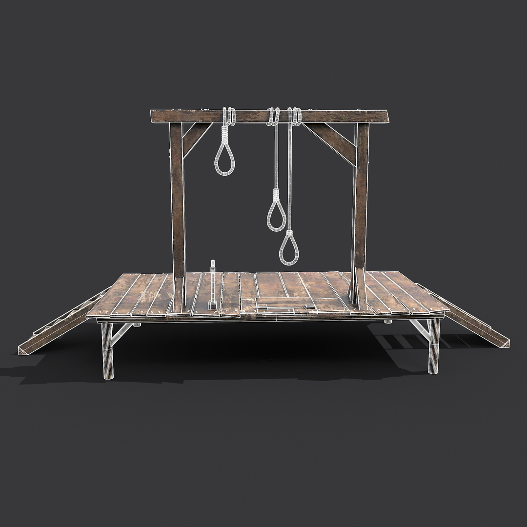 Medieval Gallows 3D model - TurboSquid 1748318