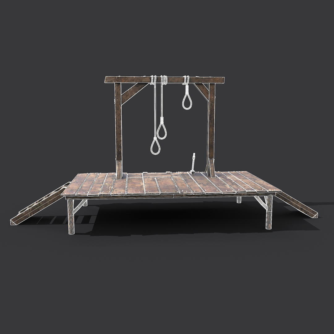 Medieval Gallows 3D model - TurboSquid 1748318