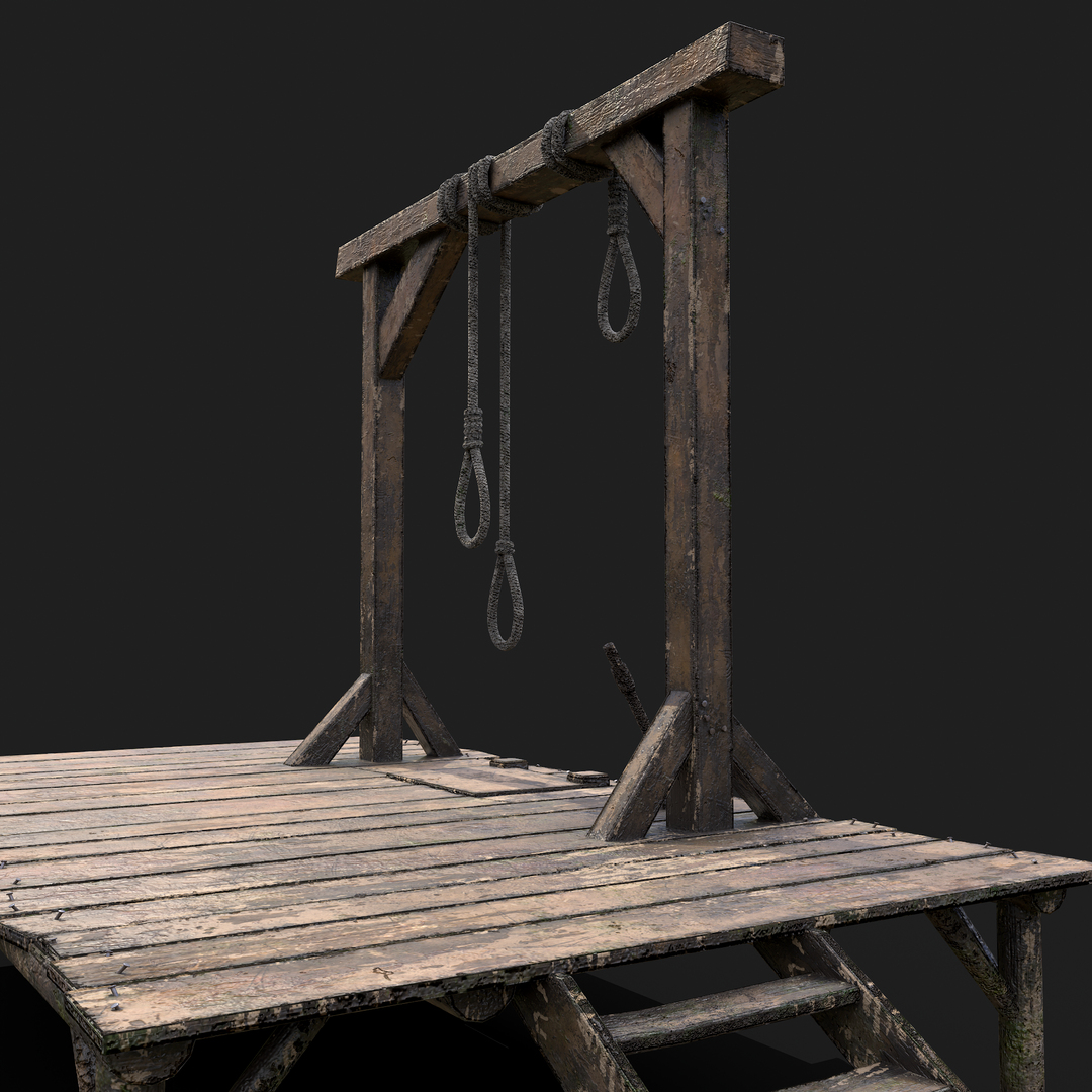 Medieval Gallows 3D model - TurboSquid 1748318