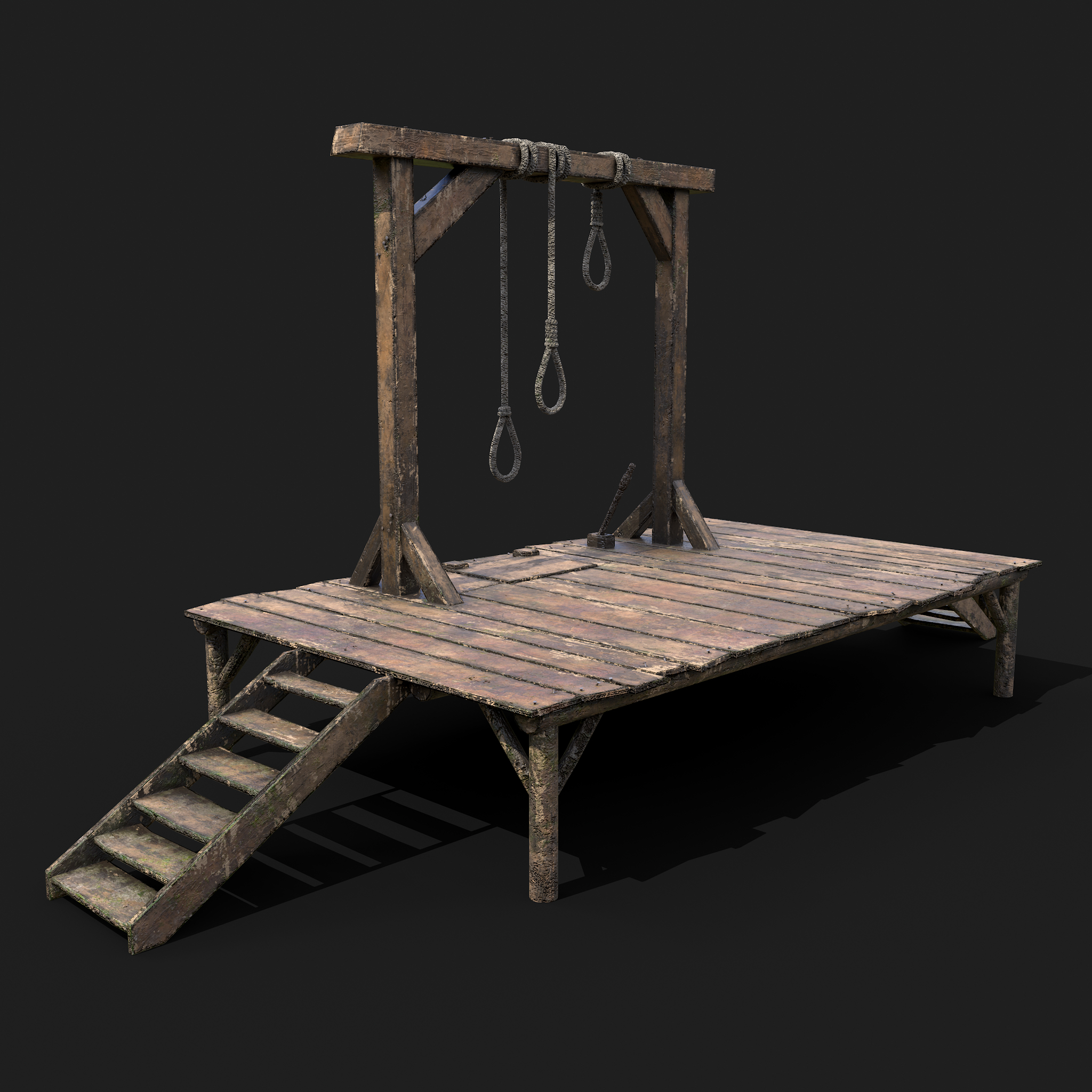 Medieval Gallows 3D model - TurboSquid 1748318
