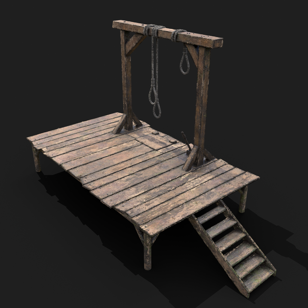 Medieval Gallows 3D model - TurboSquid 1748318