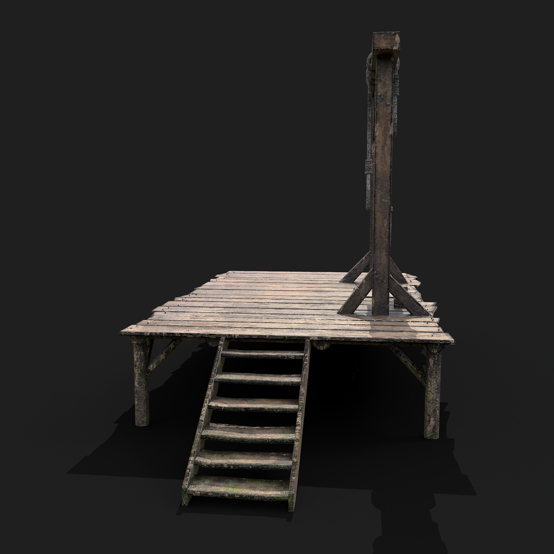 Medieval Gallows 3D model - TurboSquid 1748318