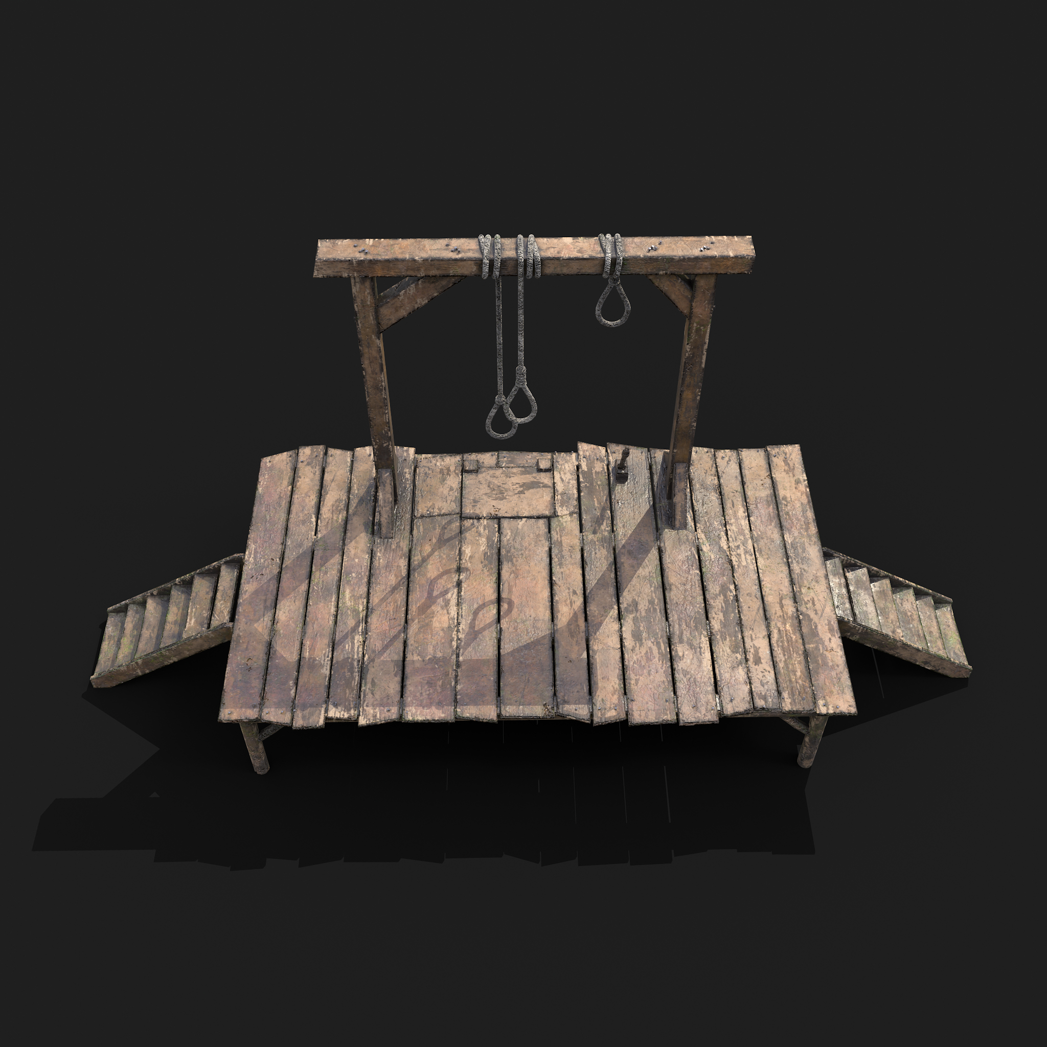 Medieval Gallows 3D model - TurboSquid 1748318
