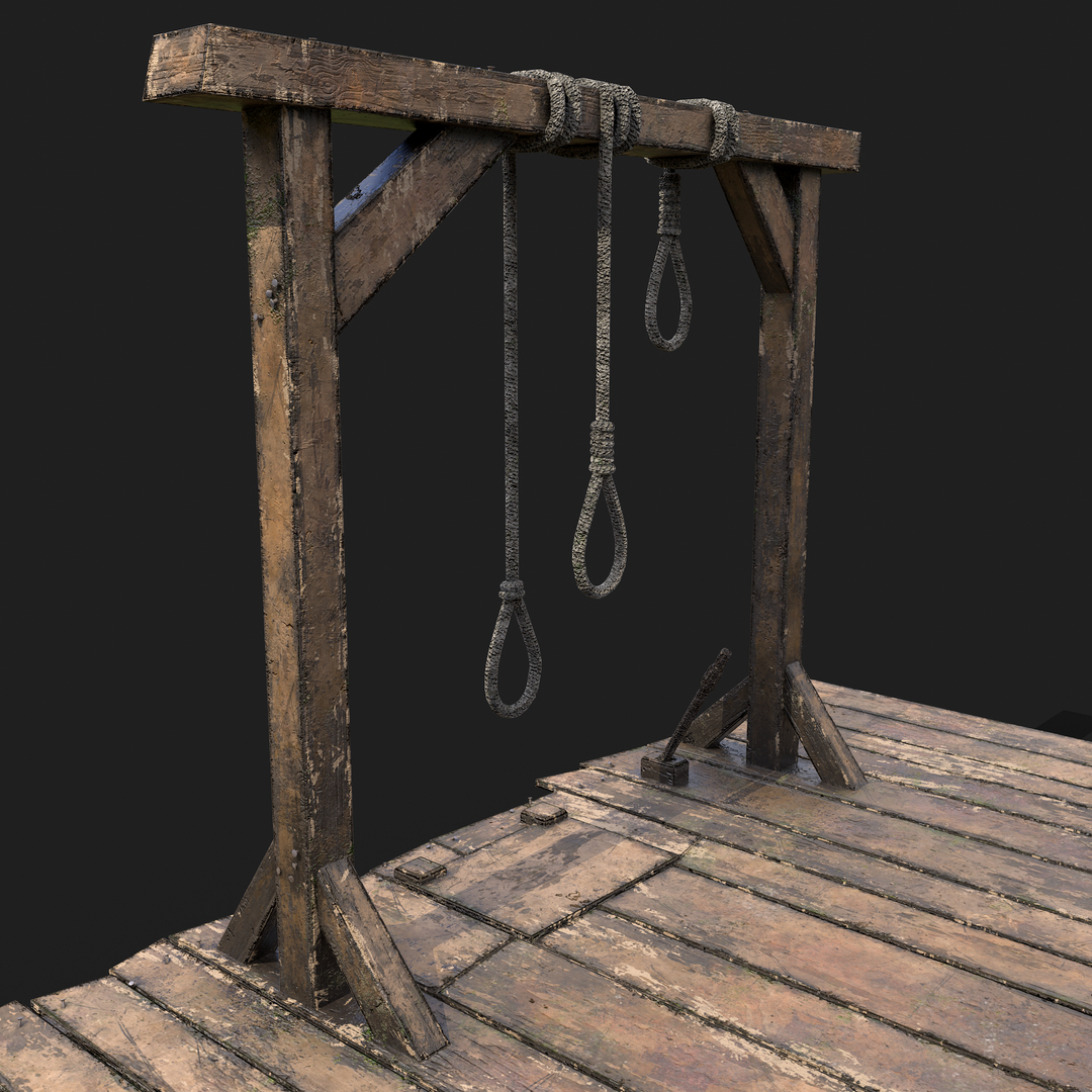 Medieval Gallows 3D model - TurboSquid 1748318