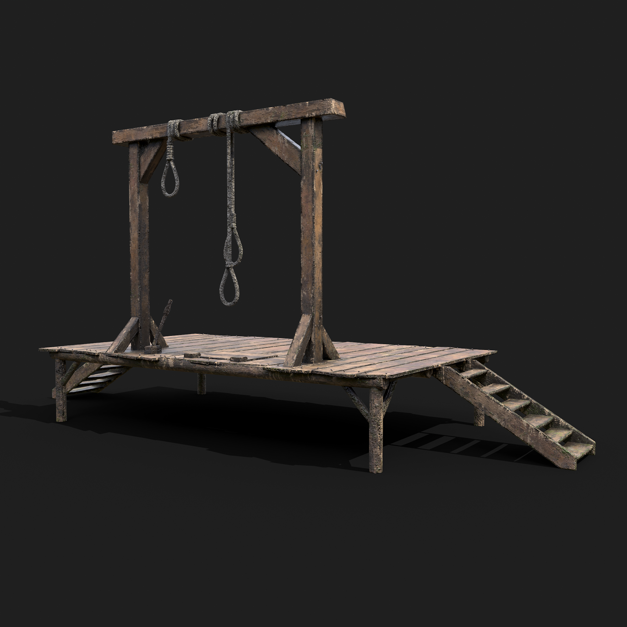 Medieval Gallows 3D model - TurboSquid 1748318