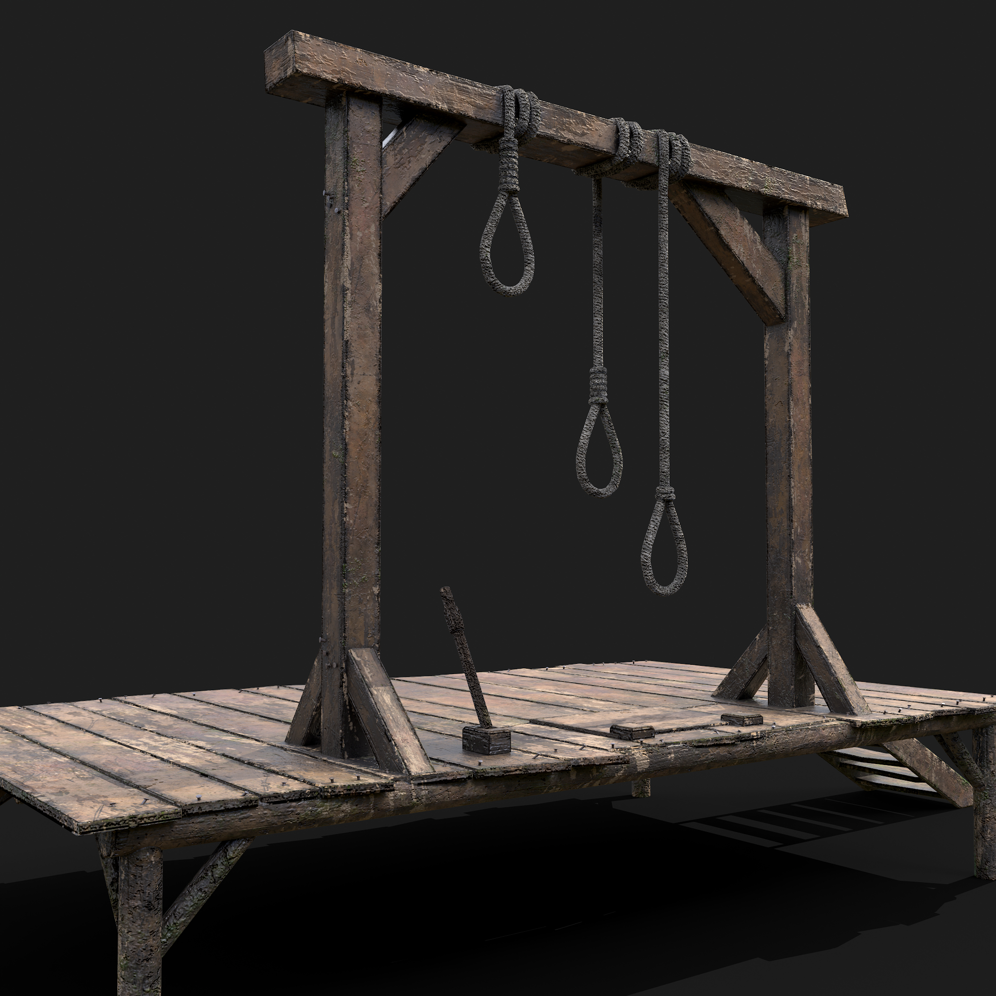 Medieval Gallows 3D model - TurboSquid 1748318
