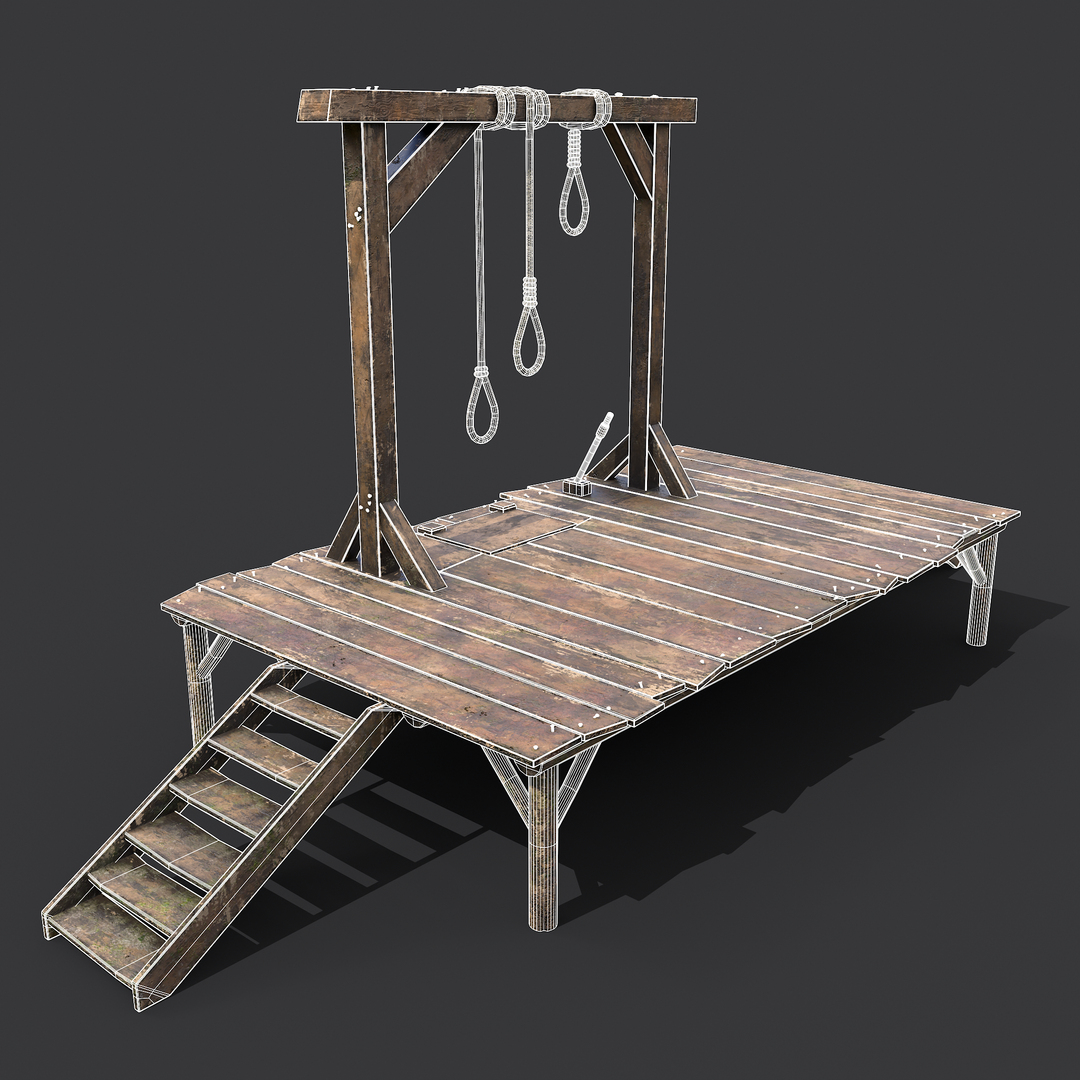 Medieval Gallows 3D model - TurboSquid 1748318