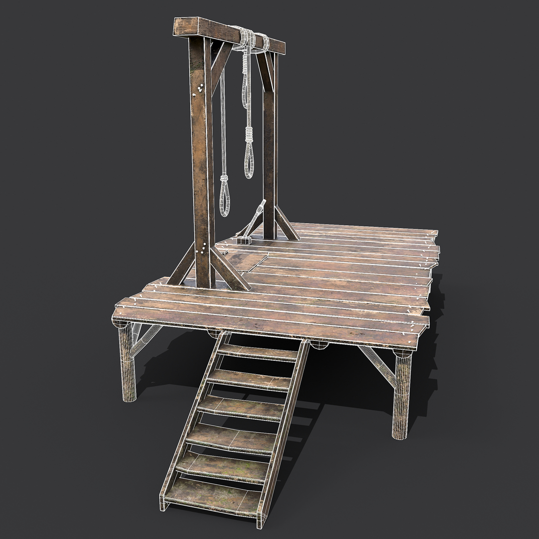 Medieval Gallows 3D model - TurboSquid 1748318
