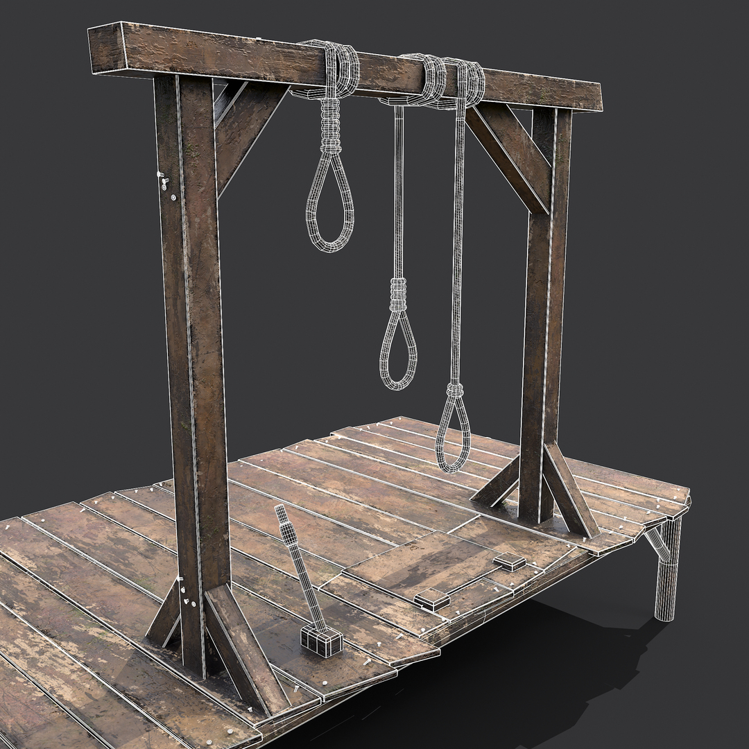Medieval Gallows 3D model - TurboSquid 1748318
