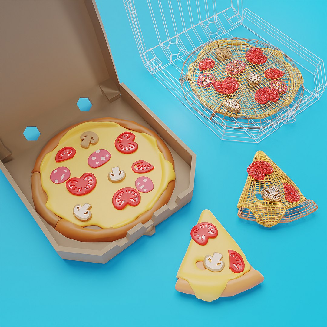 Cartoon Food Pack 3D model 3D model - TurboSquid 1912322