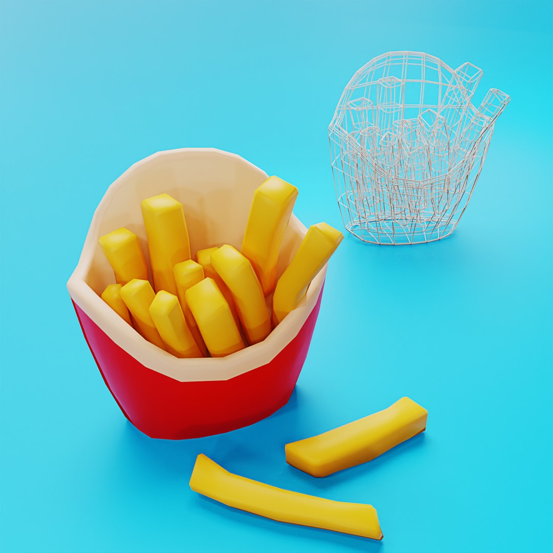 Cartoon Food Pack 3D model 3D model - TurboSquid 1912322