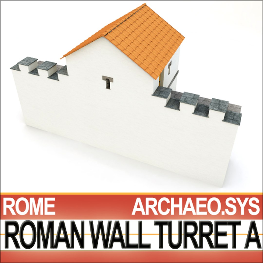 3d Model Ancient Roman Wall Turret