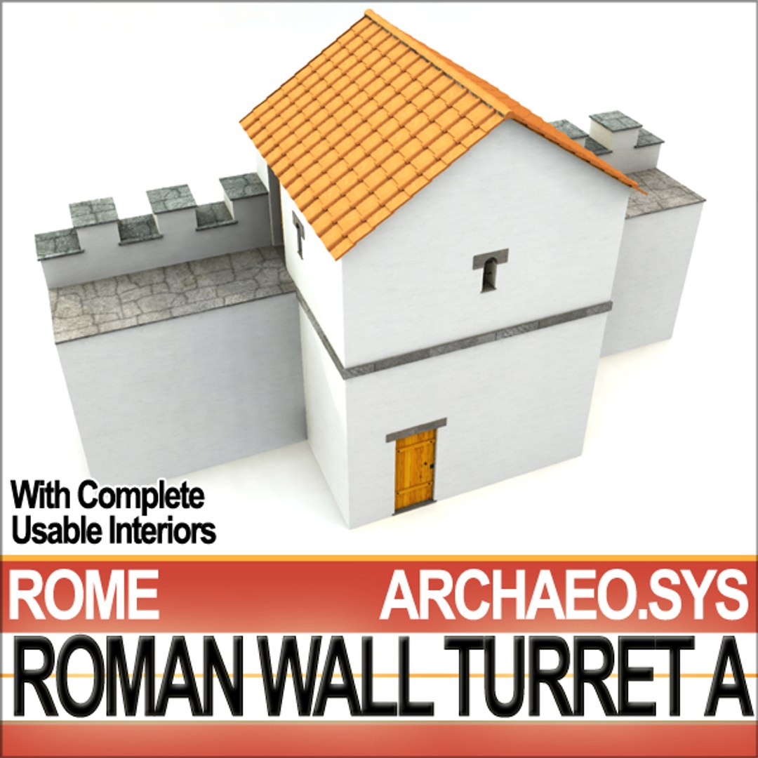 3d Model Ancient Roman Wall Turret