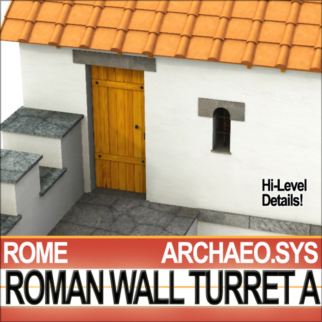 3d Model Ancient Roman Wall Turret