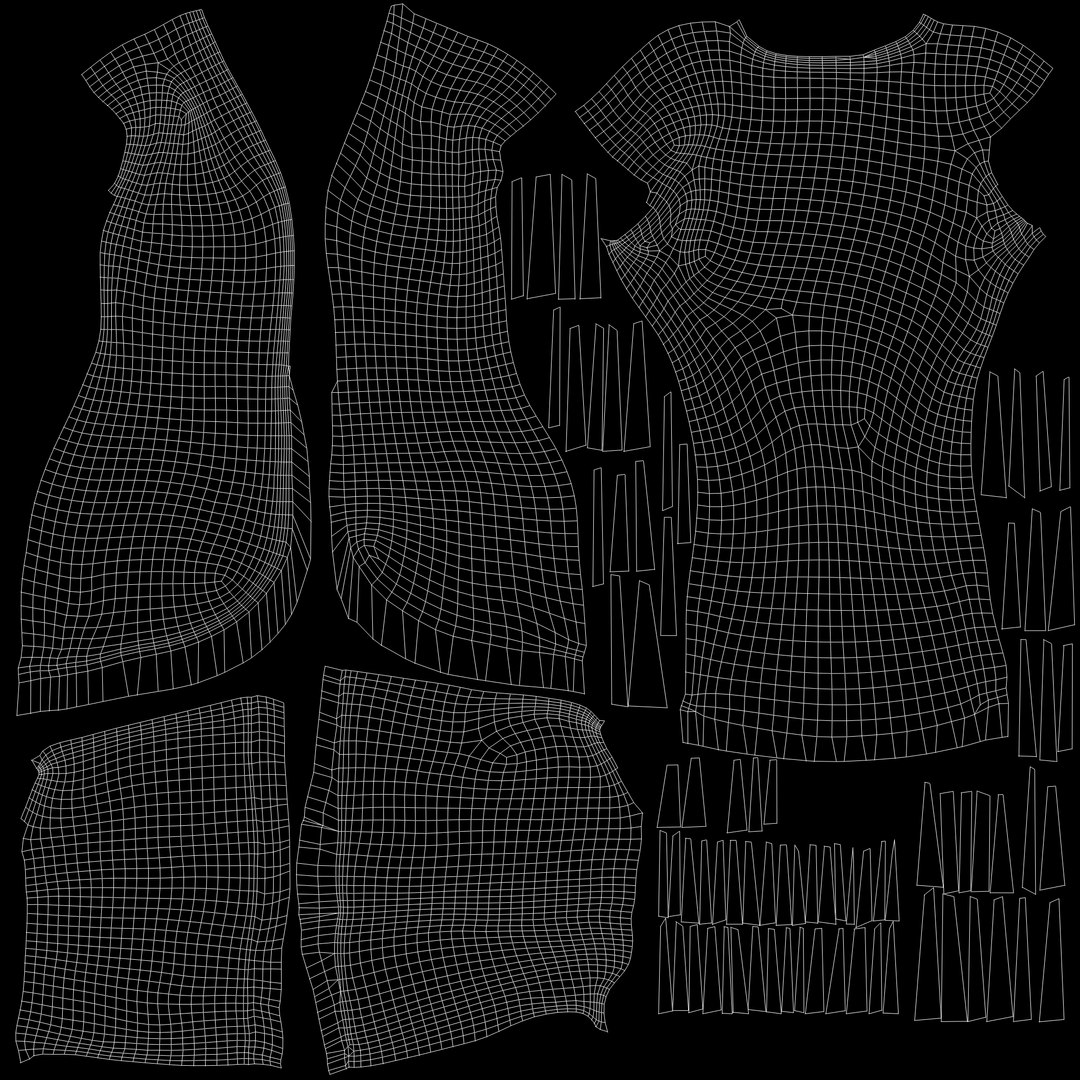 3D 4in1 Women Short Jeans Pants Outfit Model - TurboSquid 1993519