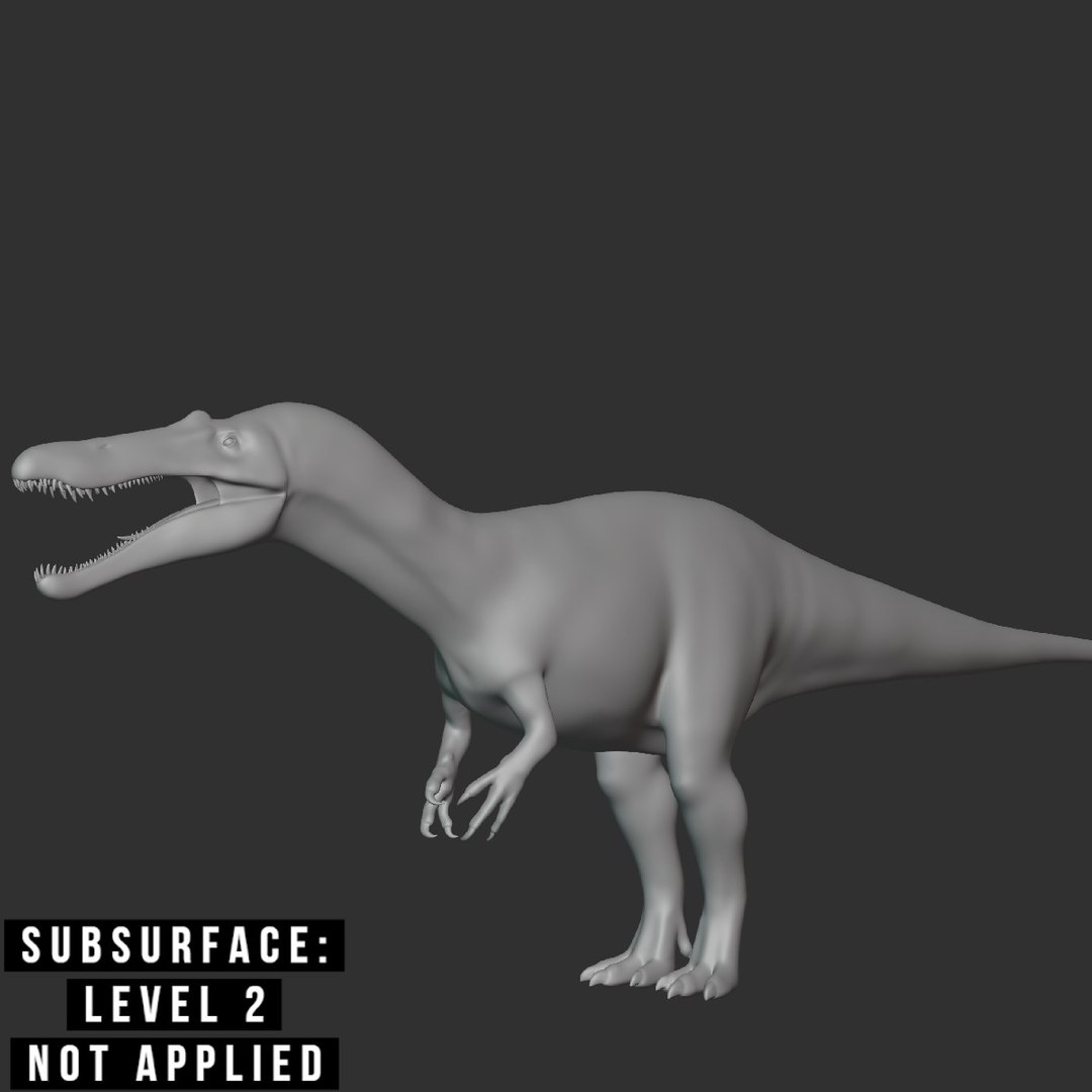 modelo 3d Suchomimus Basemesh Low Poly - TurboSquid 1995307