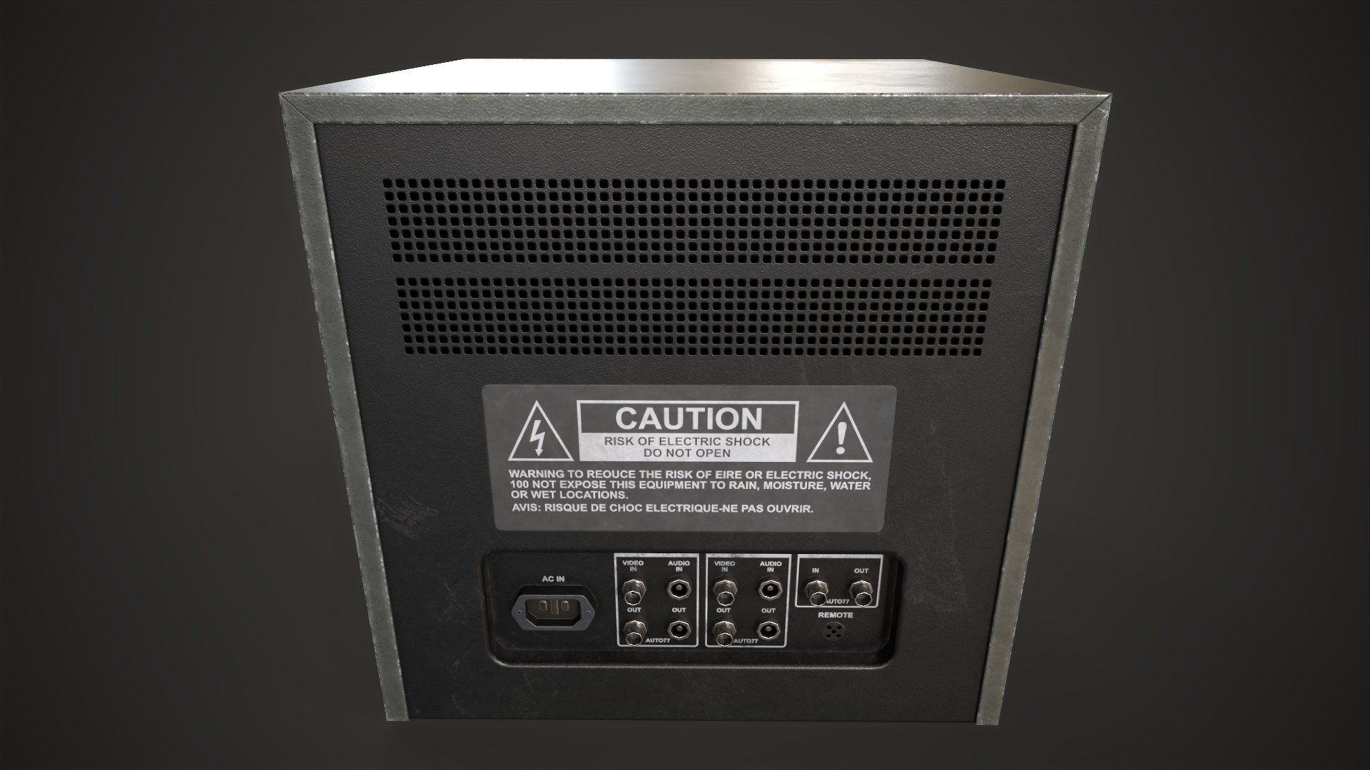 Portable Square Old TV 3D Model - TurboSquid 2039278