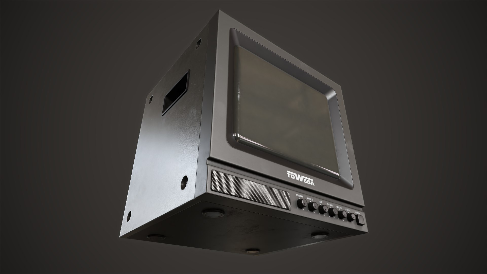 Portable Square Old TV 3D Model - TurboSquid 2039278