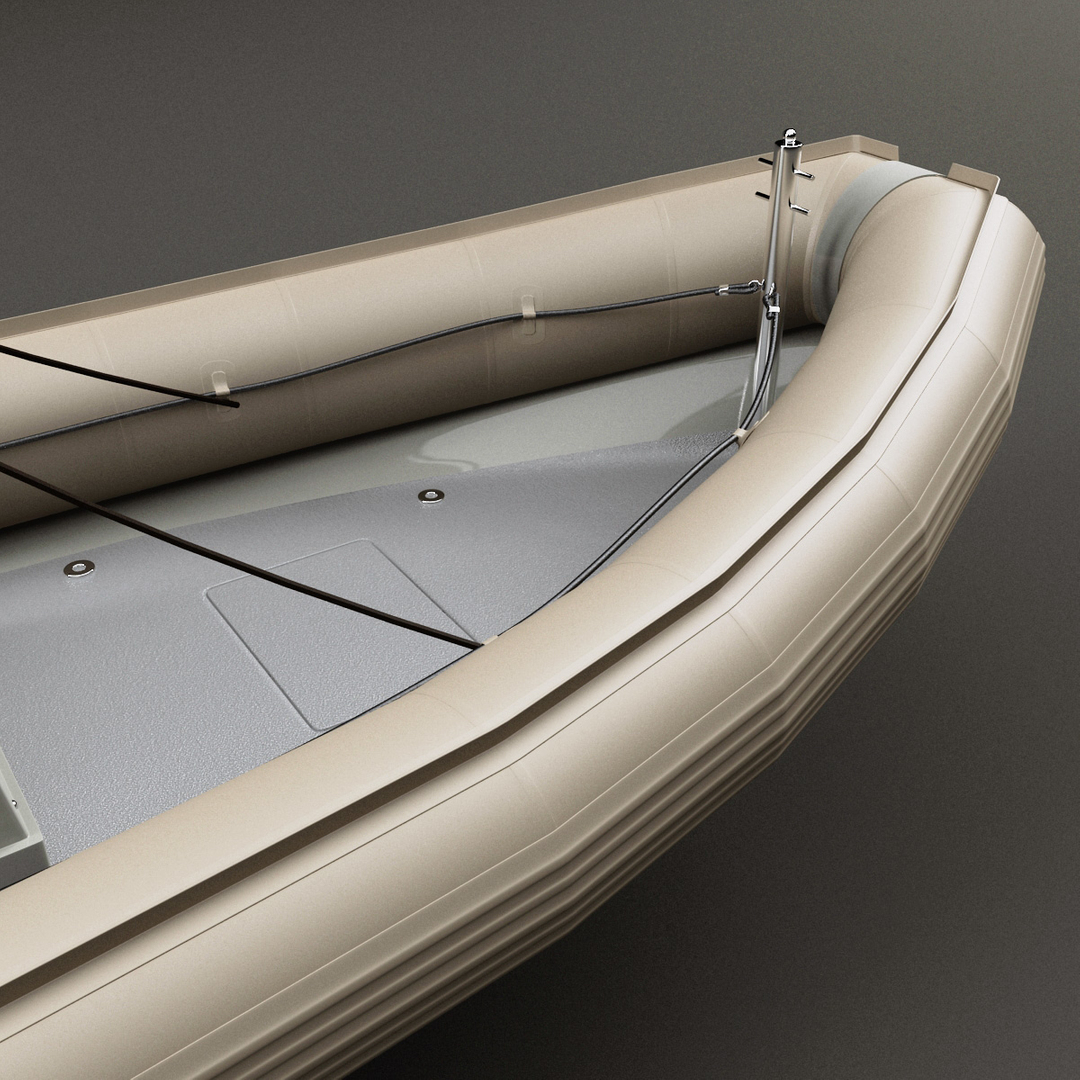 3d model boat davit rescue