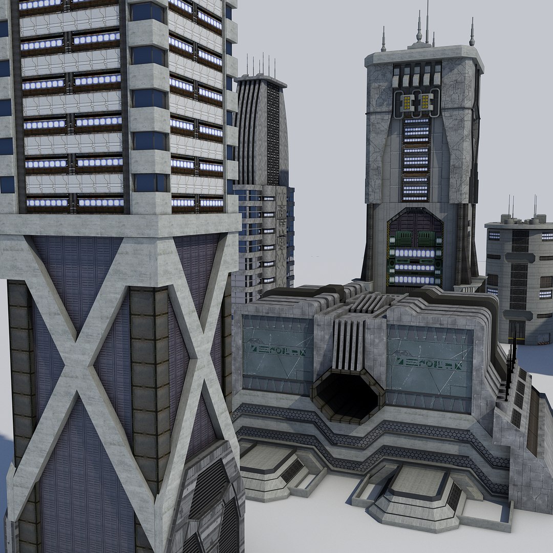 Fiction Futuristic Buildings Science-fiction Max