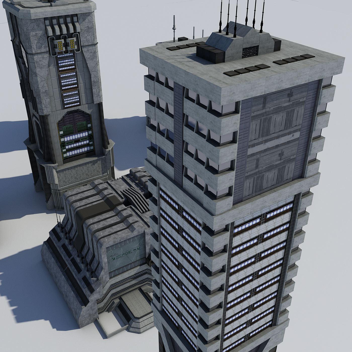fiction futuristic buildings science-fiction max