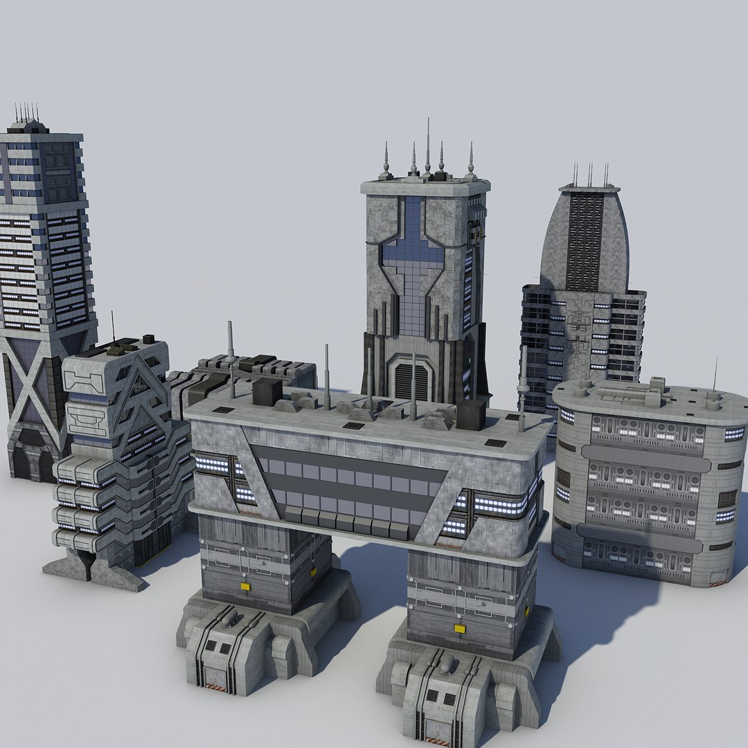 Fiction Futuristic Buildings Science-fiction Max