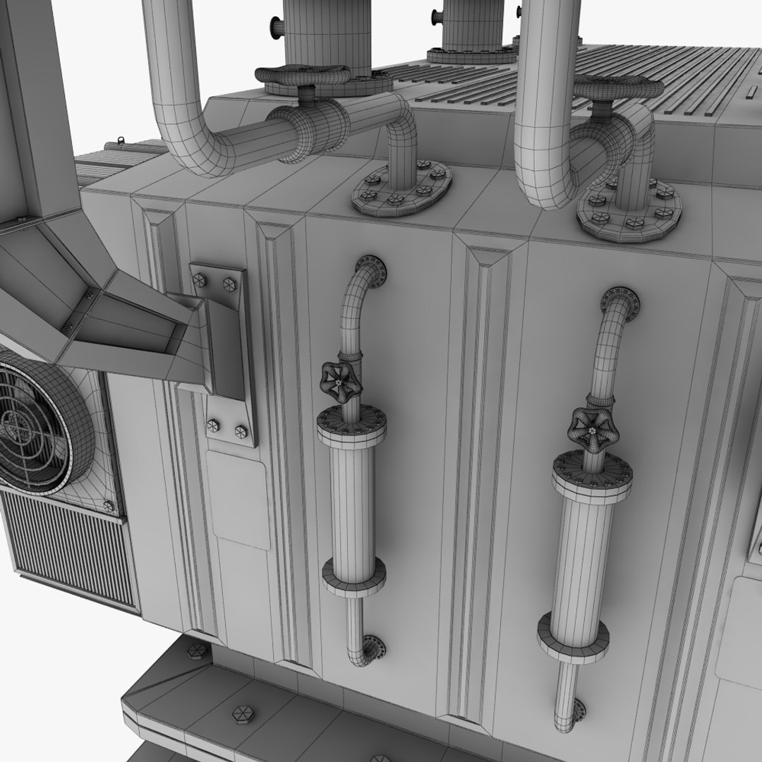 3d Electric Power Transformator