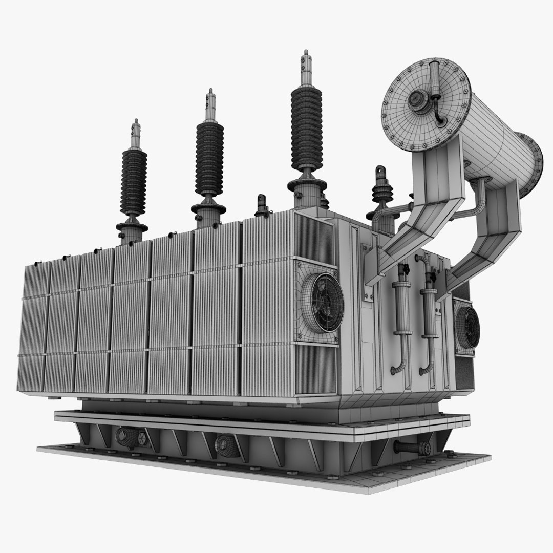 3d Electric Power Transformator